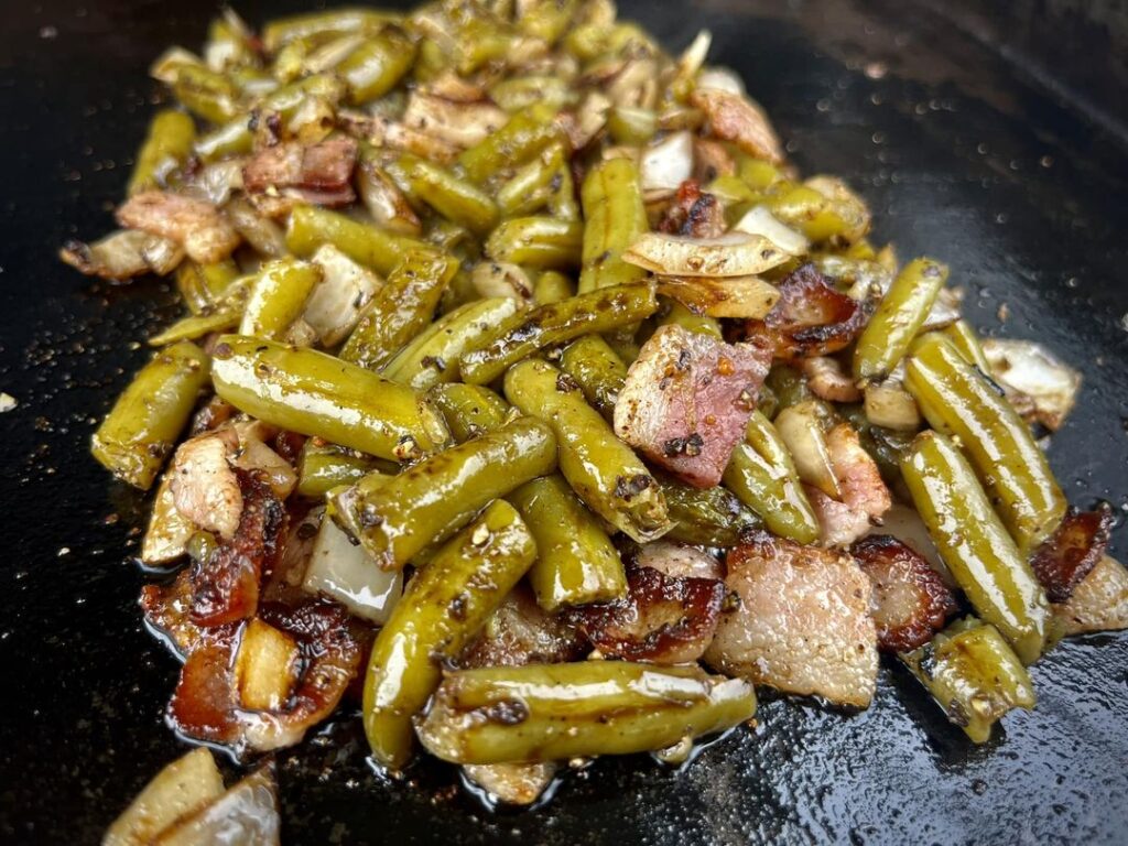 Green Beans On Blackstone