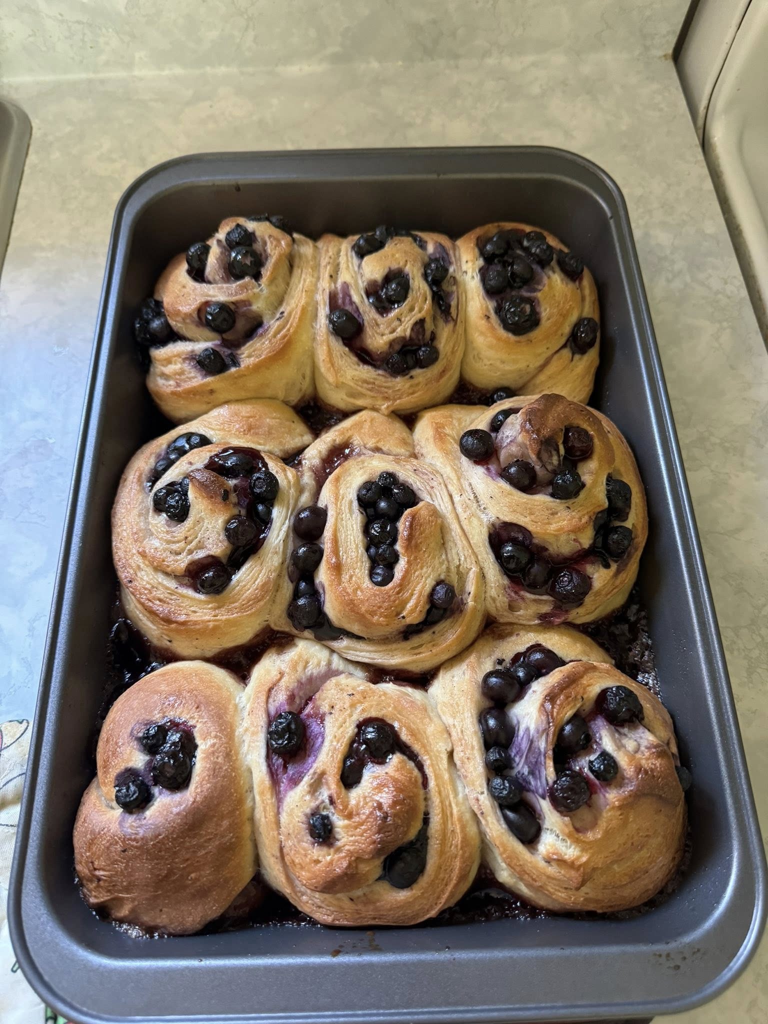 Blueberry cinnamon buns - Physics Zone